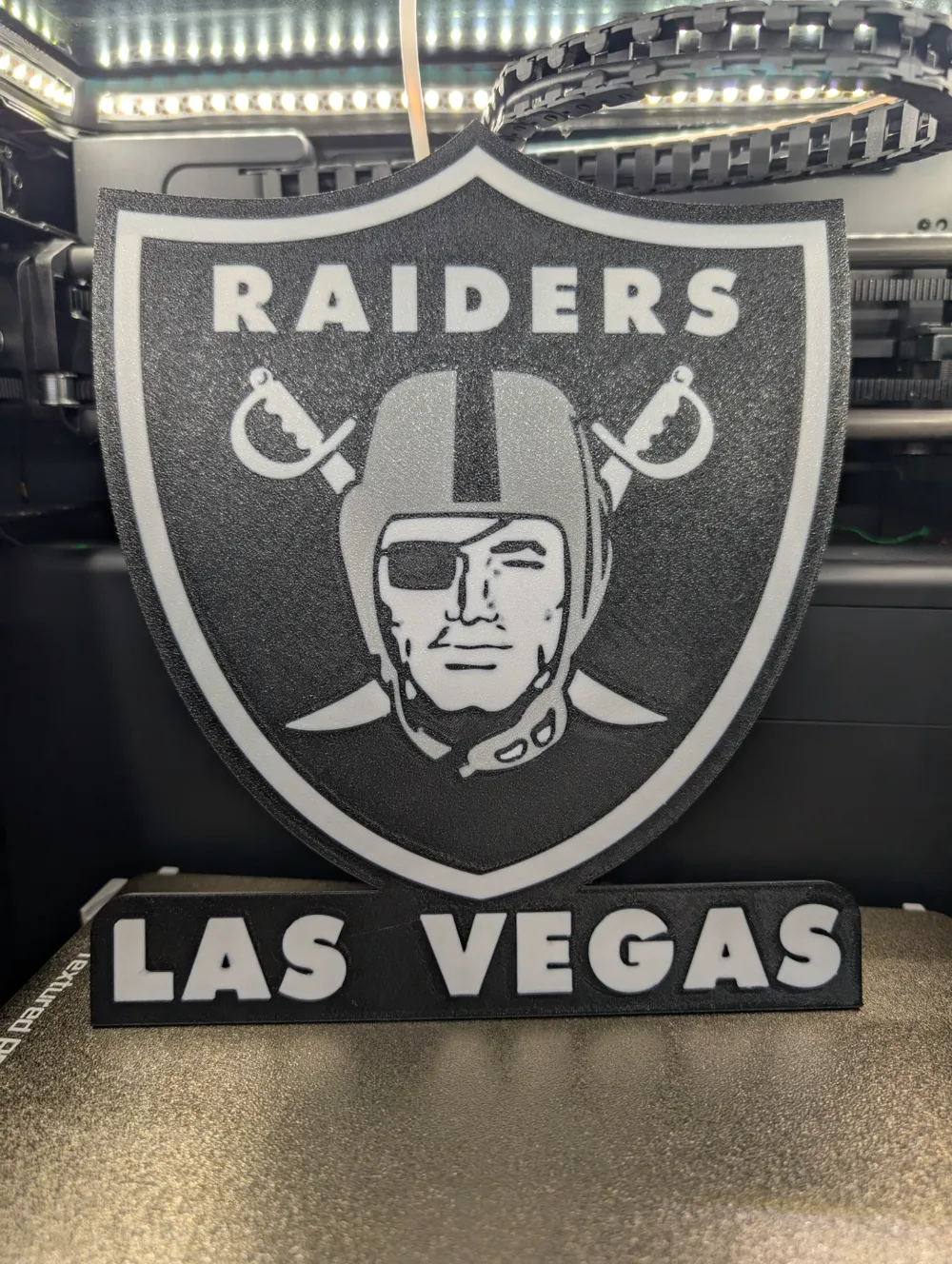 Las Vegas Raiders LED Lightbox v2 - Free 3D Print Model - MakerWorld