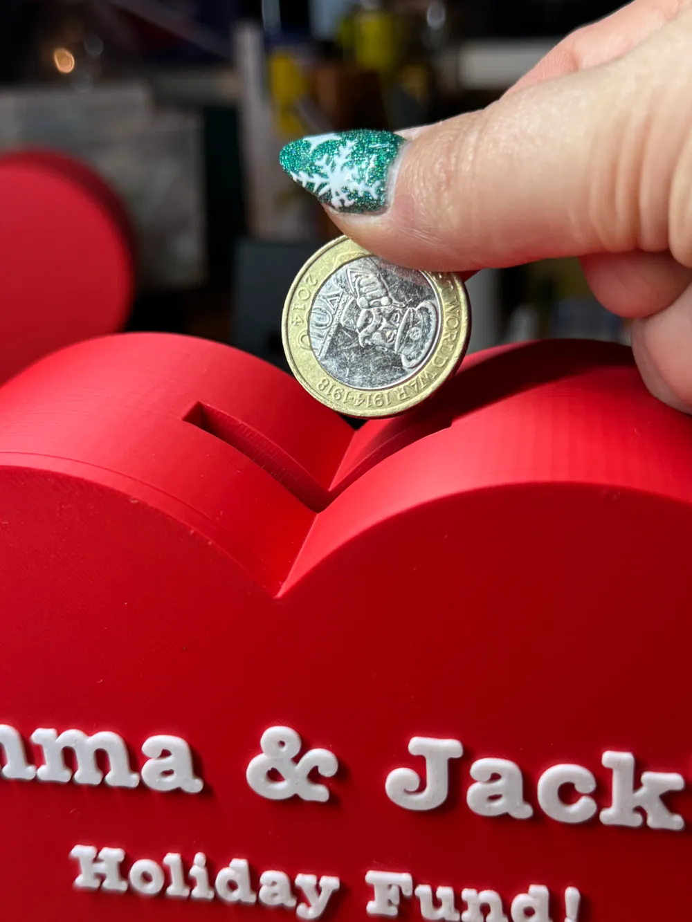 Love Heart Shaped Valentine's Piggy Bank - Free 3D Print Model - MakerWorld