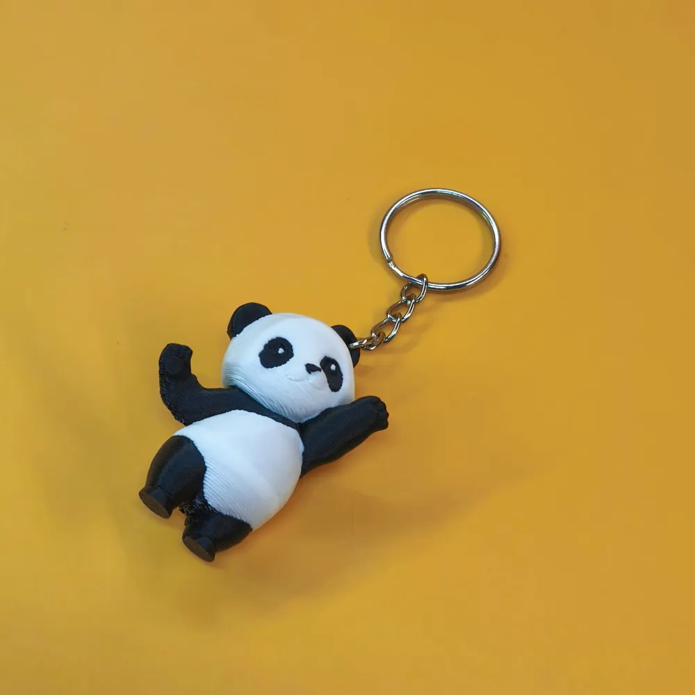 Cute Panda Keychain - Free 3D Print Model - MakerWorld