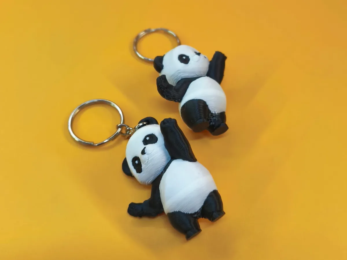 Cute Panda Keychain - Free 3D Print Model - MakerWorld