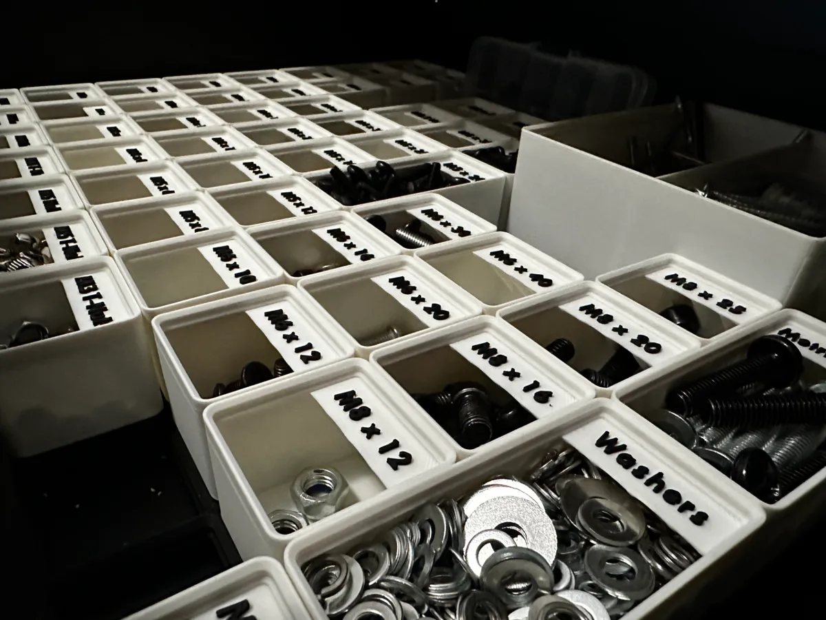 Metric Screw Bins - Misc. M3, M4, M5, M6, M8 Remixed by kenrobledo ...