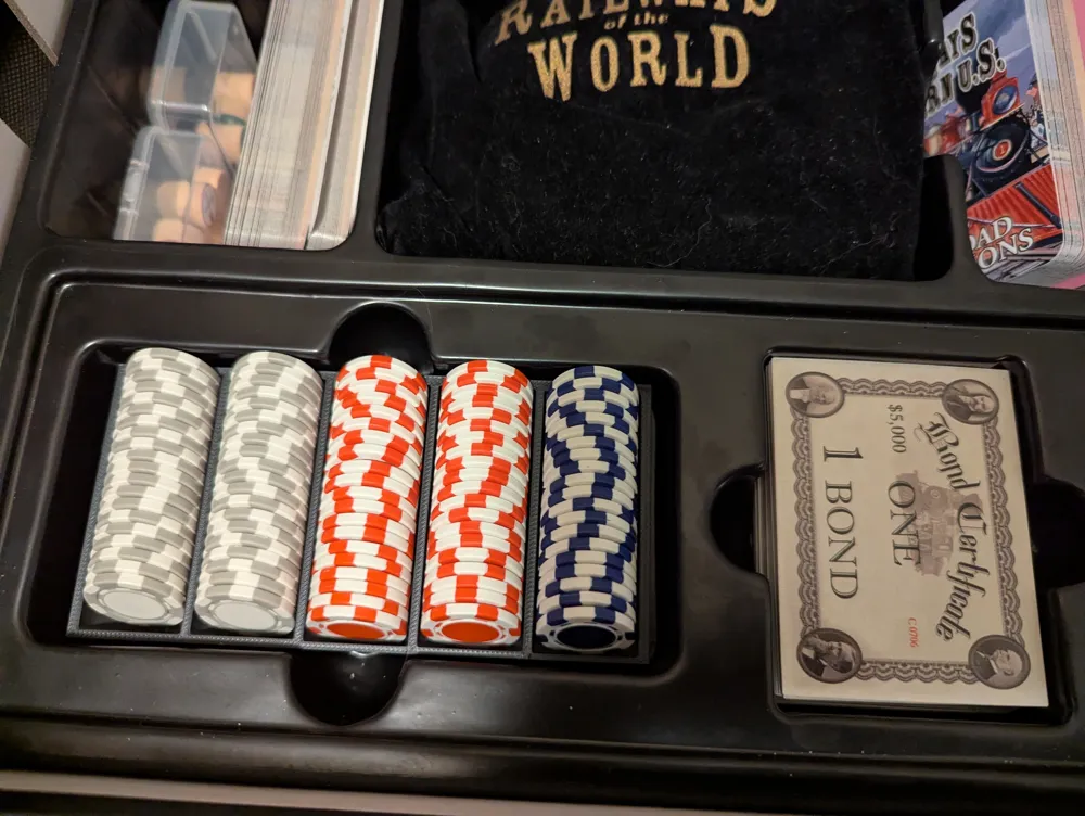 Mini Poker Chip Tray for Railways of the World - Free 3D Print Model ...