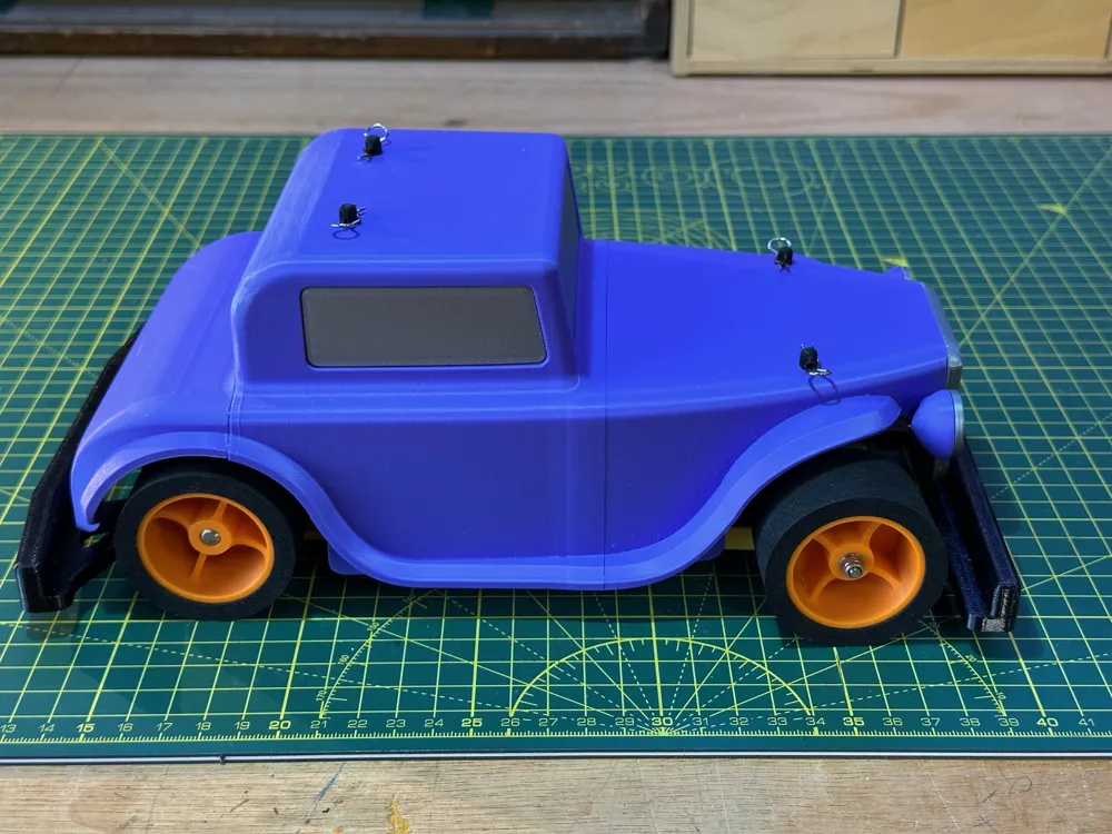 RC Mini Stock Car Chassis 1/12 - Free 3D Print Model - MakerWorld