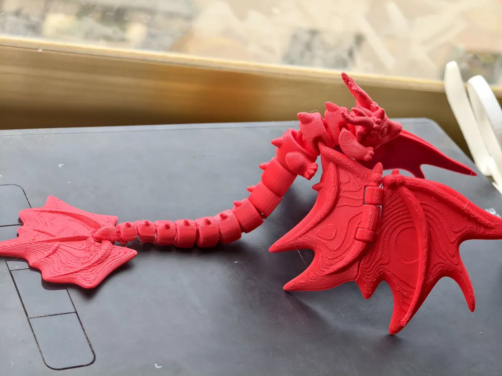 Large-winged Charmander, articulated, no supports required - Free 3D ...