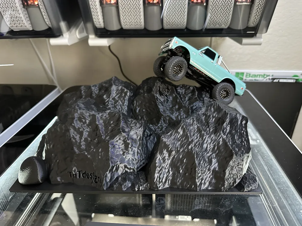 1/30 Scale Desktop Rock Crawling Course & Display - Free 3D Print Model ...