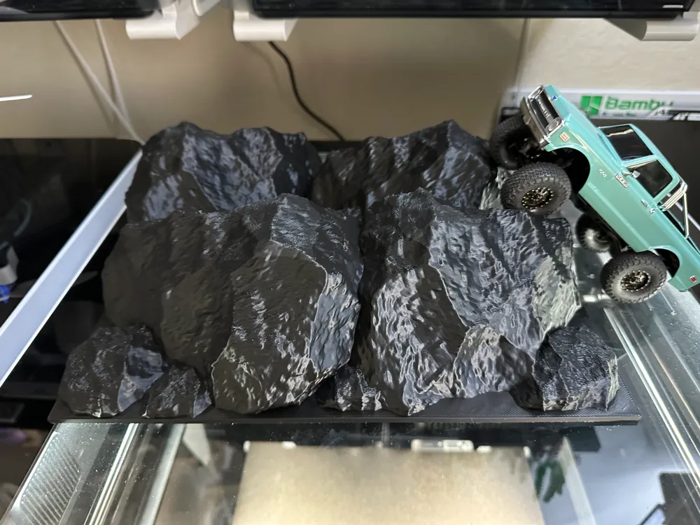 1/30 Scale Desktop Rock Crawling Course & Display - Free 3D Print Model ...