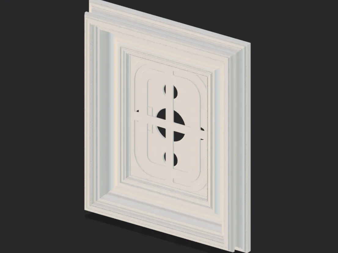 Stylish Stucco Vintage Antique Picture Frame A4 by Nabla_Divgrad MakerWorld: Download Free 3D Models