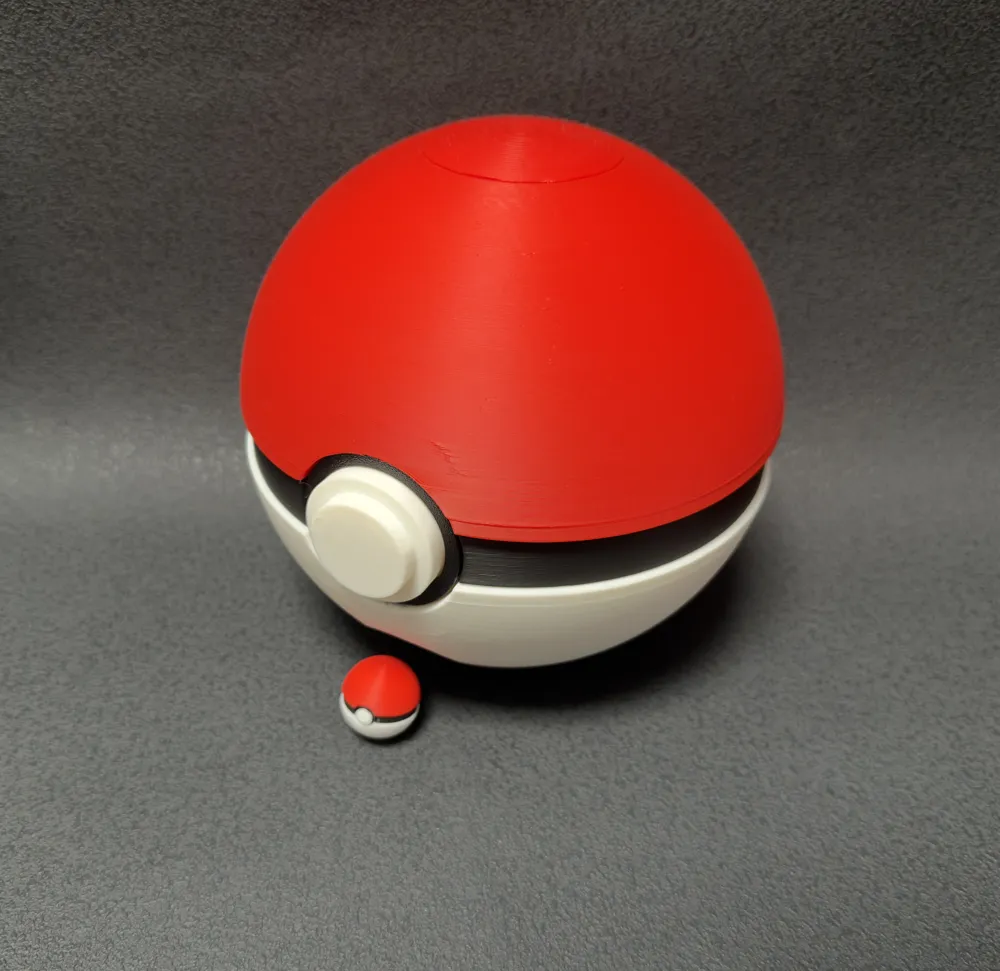 Pokeball gashapon machine and Pokeball gashapon (Please read the ...