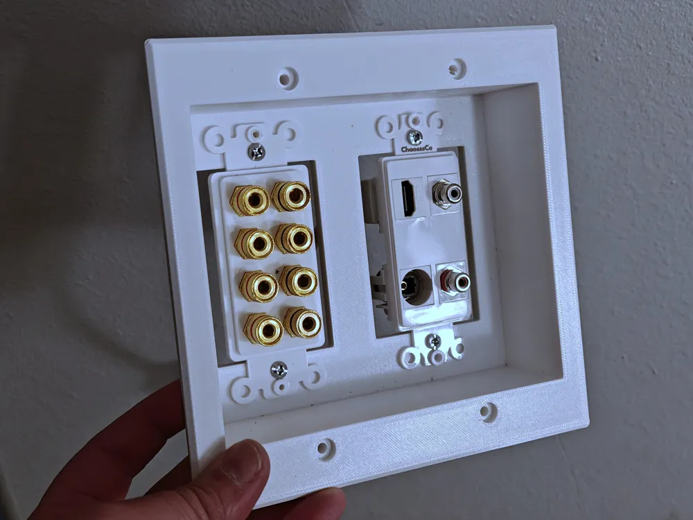 2 Gang Recessed Low Voltage Retrofit Box - Free 3D Print Model - MakerWorld