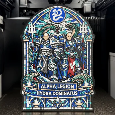 Alpharius und Omegon Alpha Legion 40K Leuchtkasten – Kostenloses 3D ...