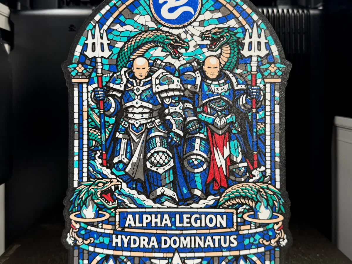Alpharius und Omegon Alpha Legion 40K Leuchtkasten – Kostenloses 3D ...