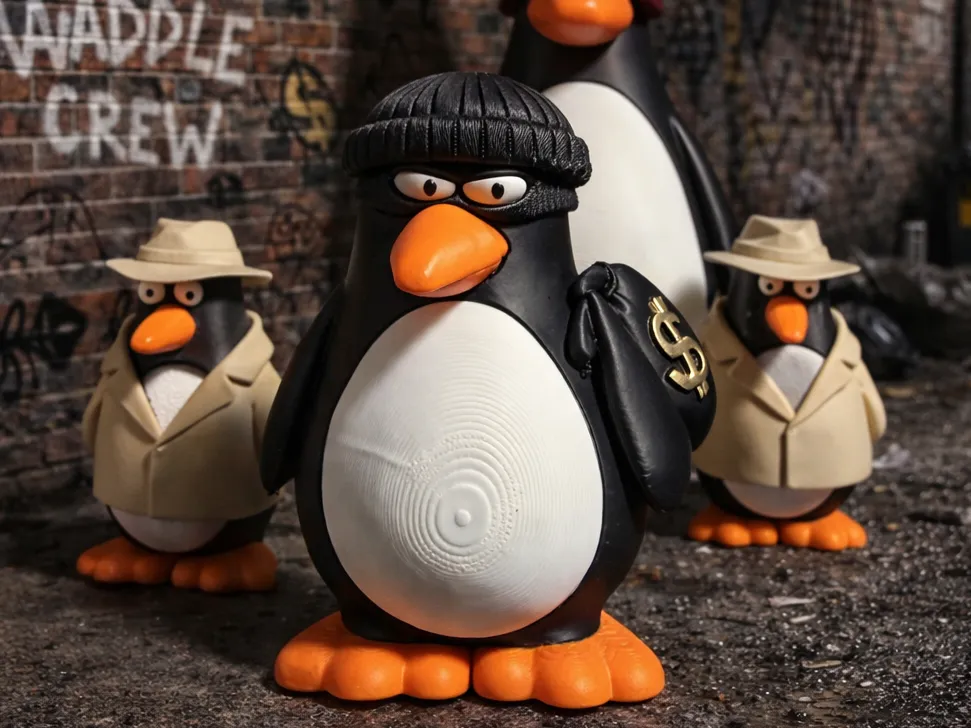 Robber Penguin – multi print - Free 3D Print Model - MakerWorld