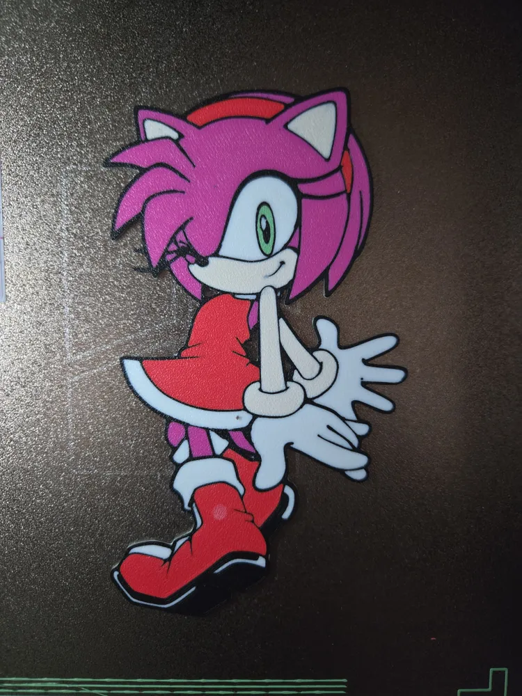 Amy Rose - 6 Farben – Kostenloses 3D-Druckmodell – MakerWorld
