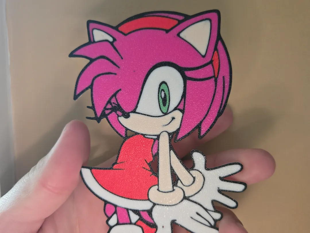 Amy Rose - 6 Farben – Kostenloses 3D-Druckmodell – MakerWorld