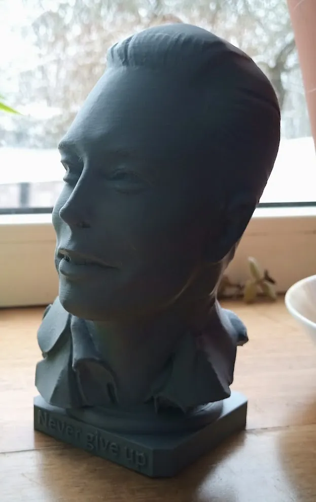 Elon Musk motivation statue by 🥔 kartul - MakerWorld
