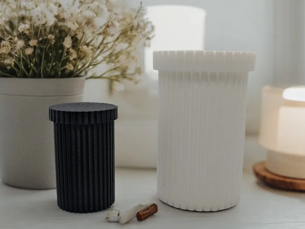 Customizable Ribbed Containers – OpenSCAD Design by Handsin3d - MakerWorld