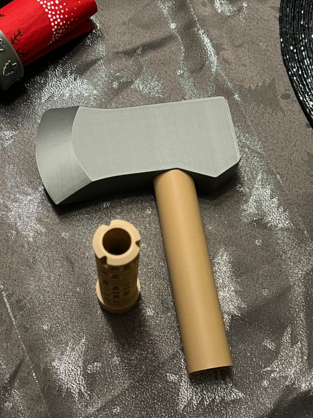 Battle Axe with secret Maze Puzzle container. Remixed by 3DPrintCraft ...