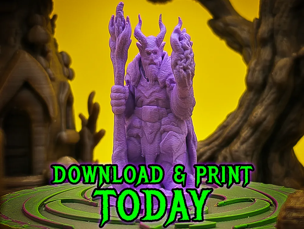 Tiefling Shadowflame Warlock - DnD/TTRPG Miniature by Nozzleborn Foundry MakerWorld: Download ...