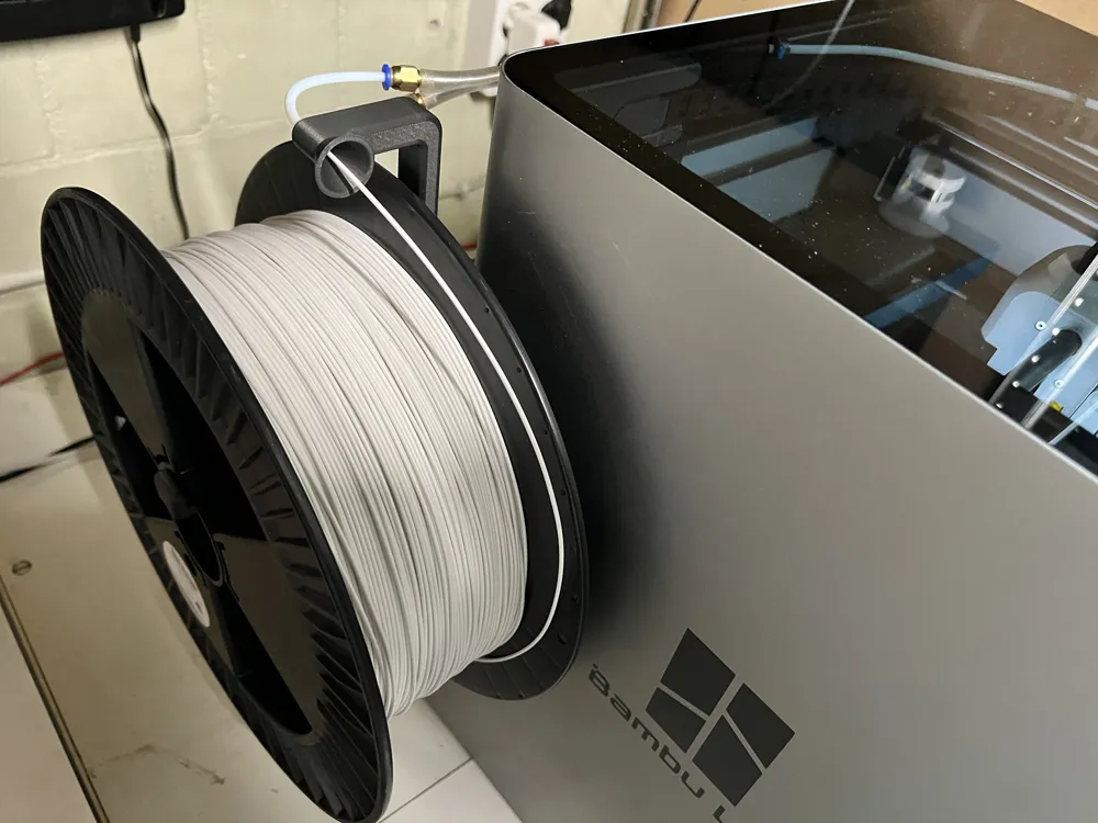 Big Spool Holder for 2,5kg+ Spools Side Mount Bambu X1 Carbon / P1P ...