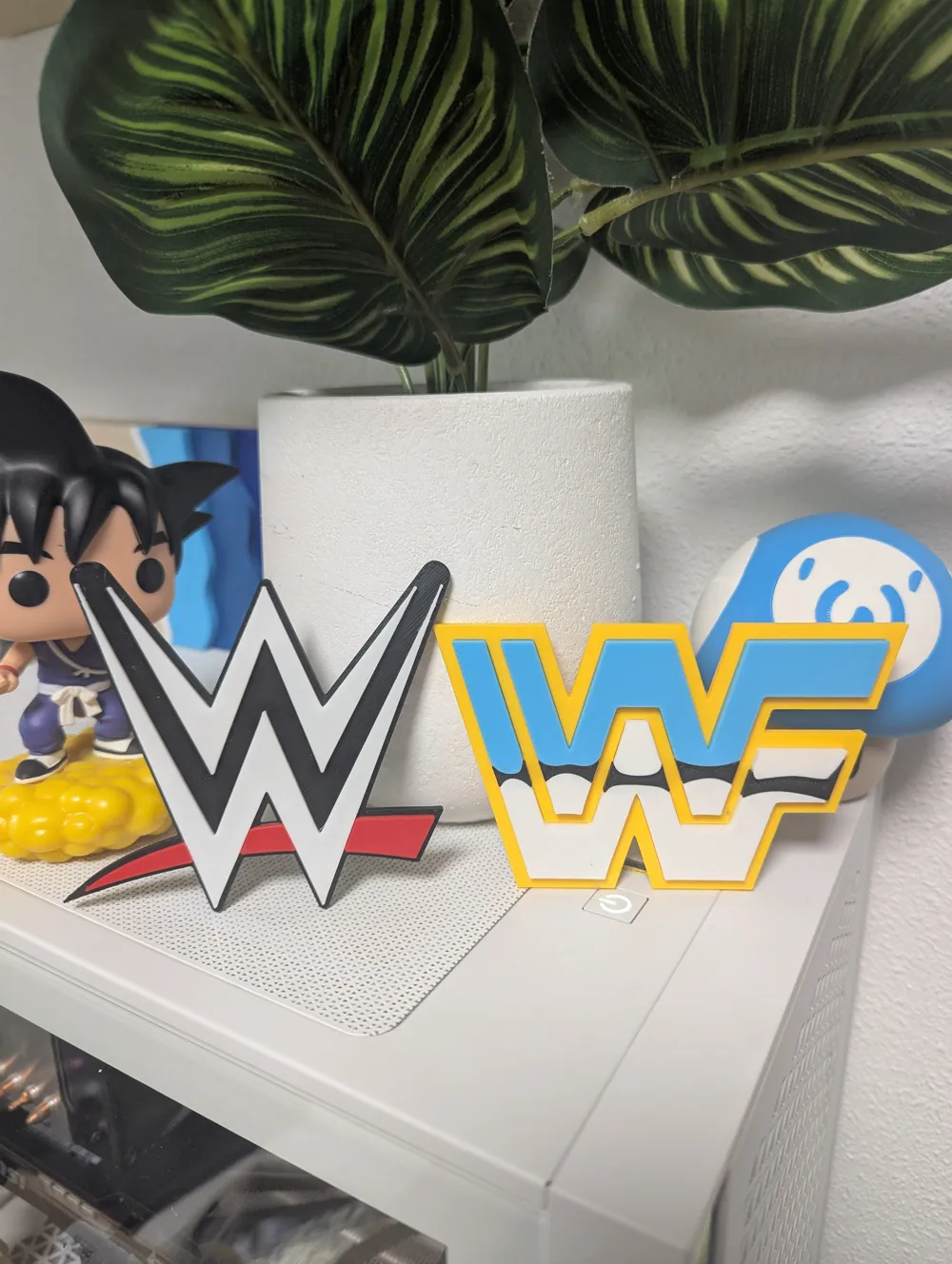 WWE Logo (NO AMS/AMS) - Free 3D Print Model - MakerWorld
