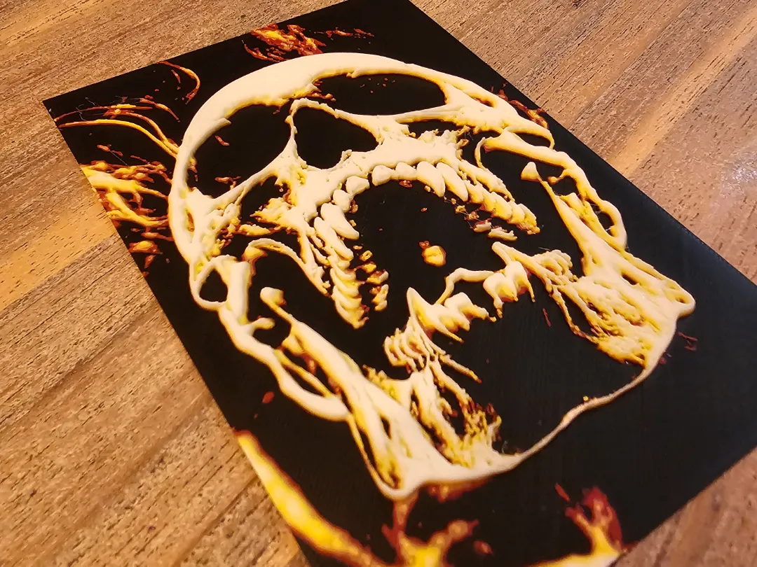 Burning Skull, Chroma Canvas - Free 3D Print Model - MakerWorld