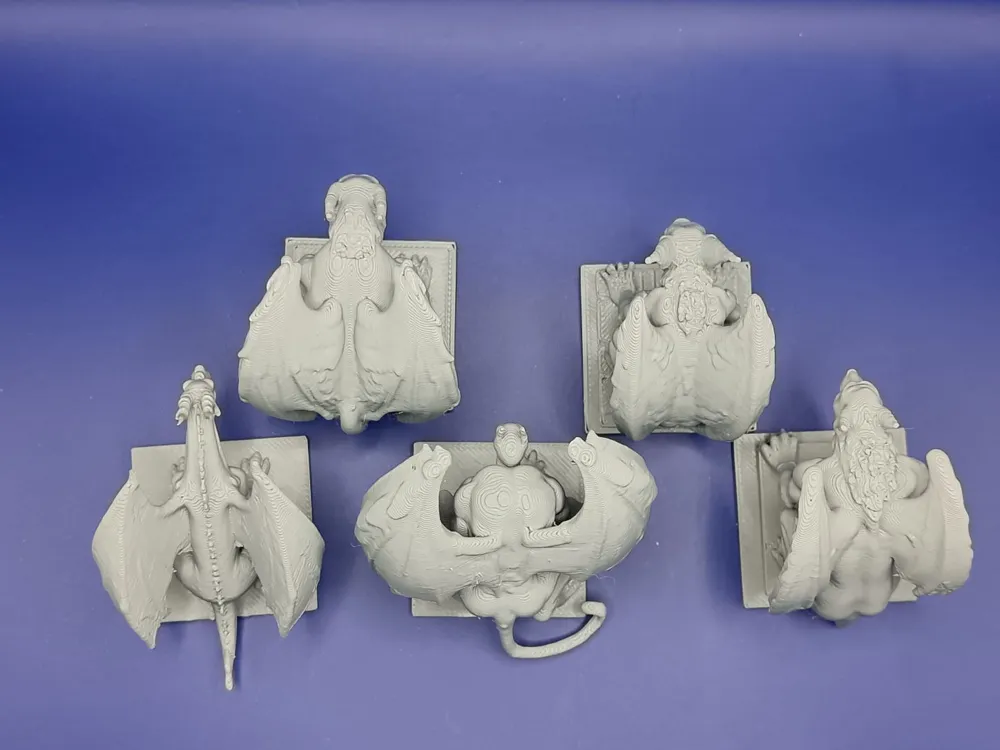 Modular Gargoyle Miniatures Pack 01 - Free 3D Print Model - MakerWorld