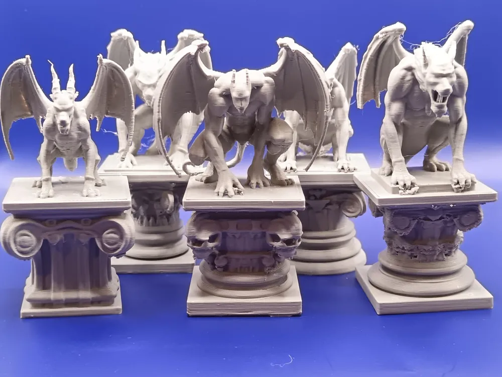 Modular Gargoyle Miniatures Pack 01 - Free 3D Print Model - MakerWorld