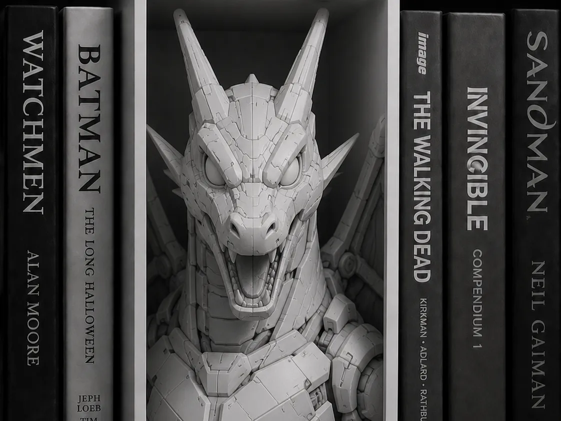 Mecha Charizard/Godzilla book nook/wall art - Free 3D Print Model ...