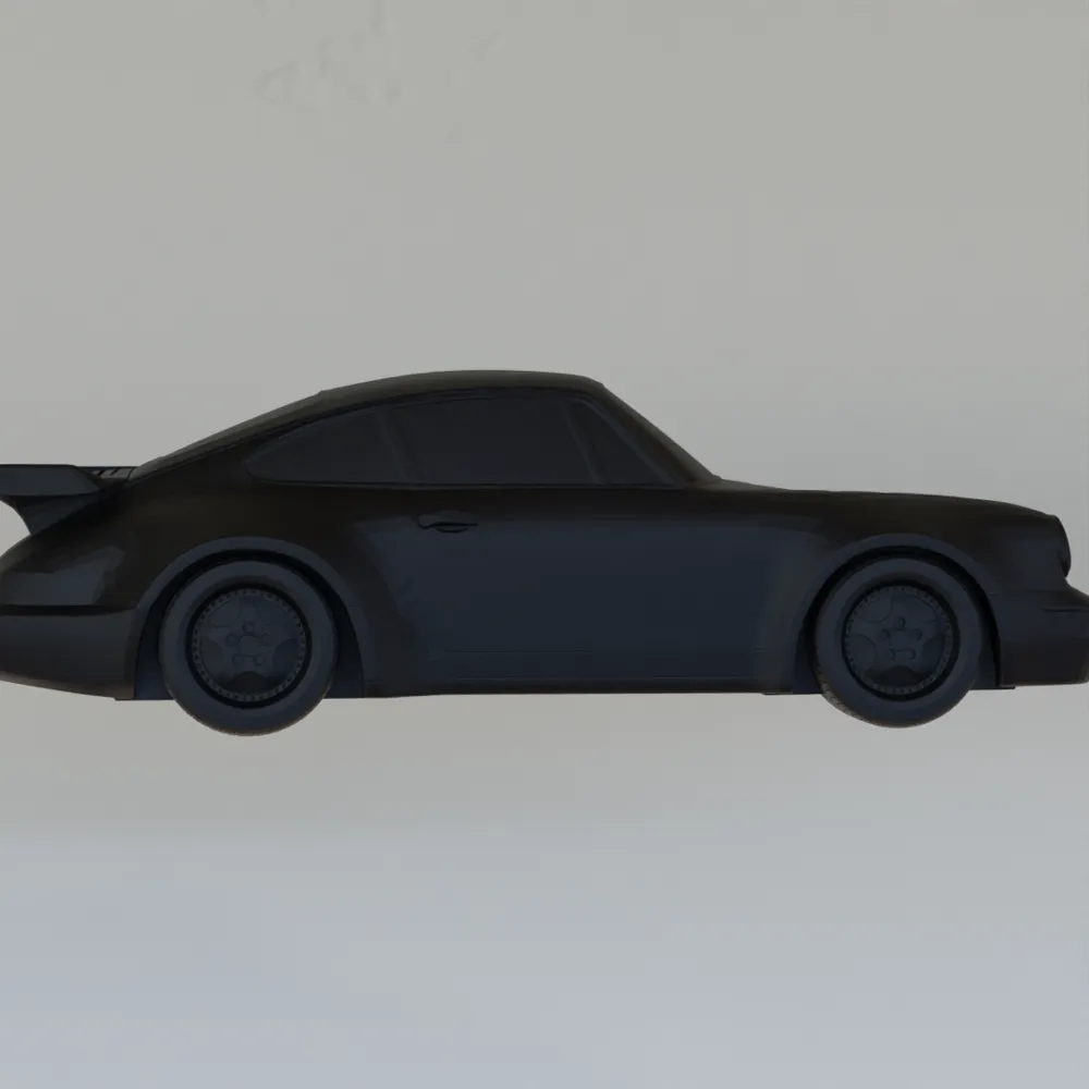 Porsche 911 964 Turbo Wall Art - Side View - Free 3D Print Model ...