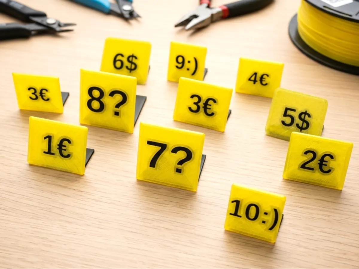 Smart Price Tag Generator (Bulk & Customizable) - Free 3D Print Model ...
