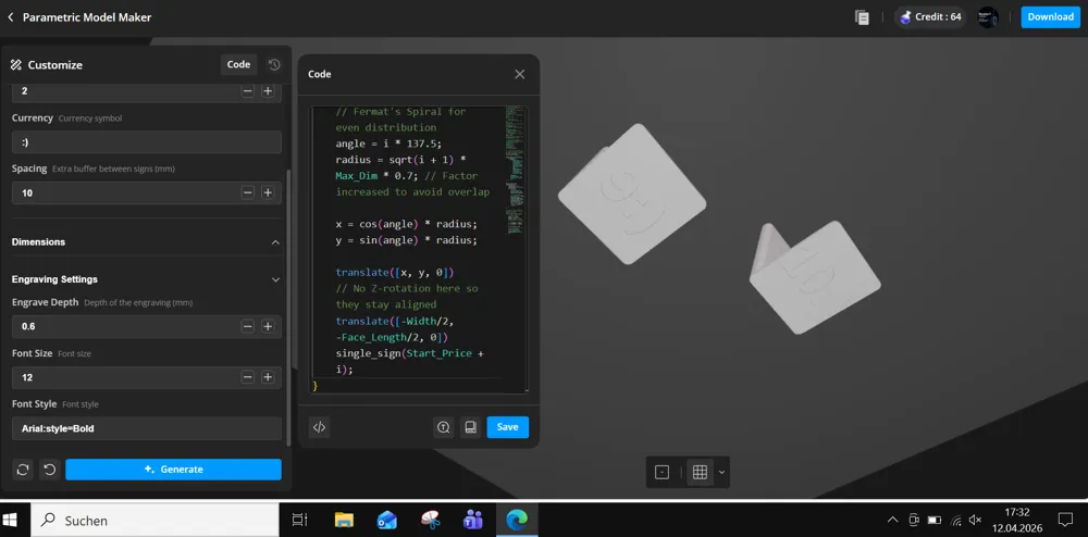 Smart Price Tag Generator (Bulk & Customizable) - Free 3D Print Model ...