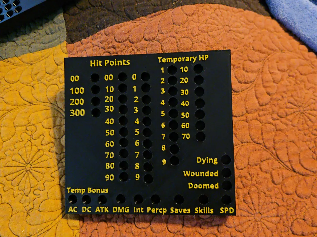 Pathfinder 2e Player Tracker by jwbarnes MakerWorld: Download Free 3D ...