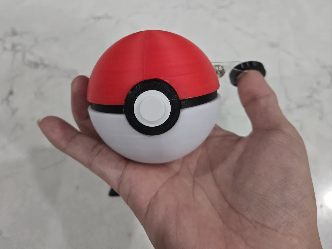 Retracting Pokémon Poke ball - Free 3D Print Model - MakerWorld