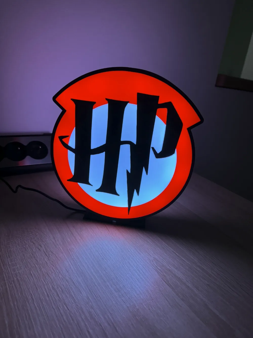 Lamp Harry Potter LED light platform 9 3/4 2 side by guillaume76620 ...