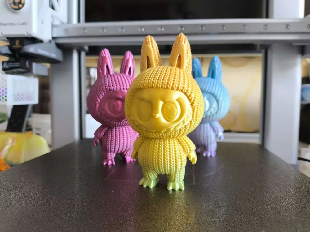 Knitted Texture Pull LaBubu by 比个赞 MakerWorld: Download Free 3D Models