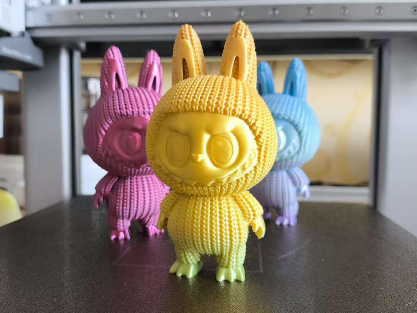 Knitted Texture Pull LaBubu by 比个赞 MakerWorld: Download Free 3D Models