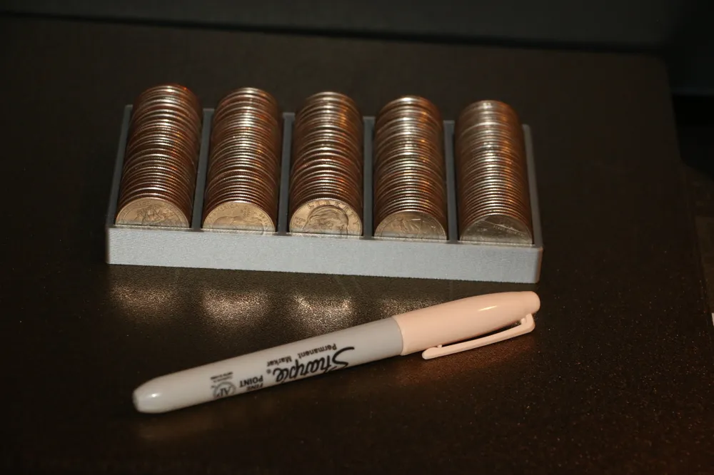 50 Dollar Quarter Holder Tray Exactly 50 Dollars by SlickPrints ...