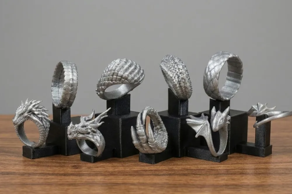 Dragon Ring Collection - Free 3D Print Model - MakerWorld