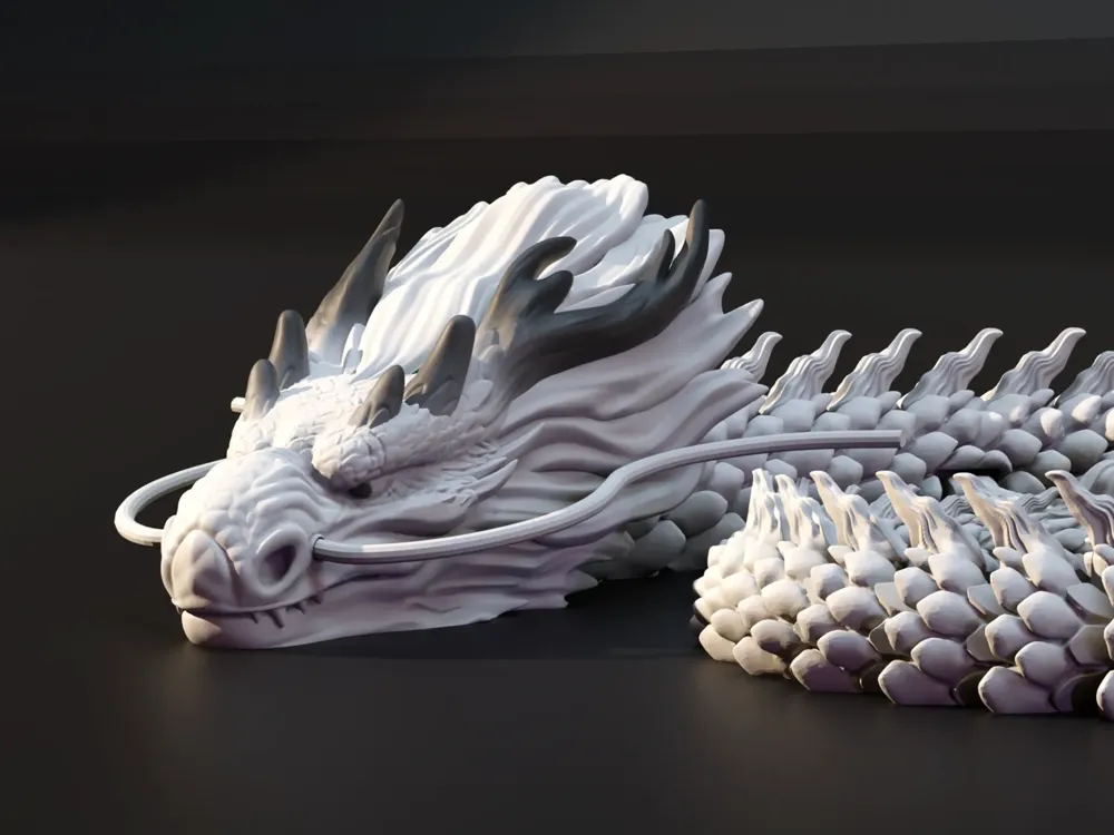 East Sea Dragon King—Ao Guang【Articulated Dragon】 by 黑日 MakerWorld ...