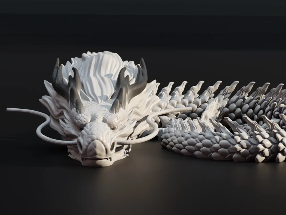 East Sea Dragon King—Ao Guang【Articulated Dragon】 by 黑日 MakerWorld ...