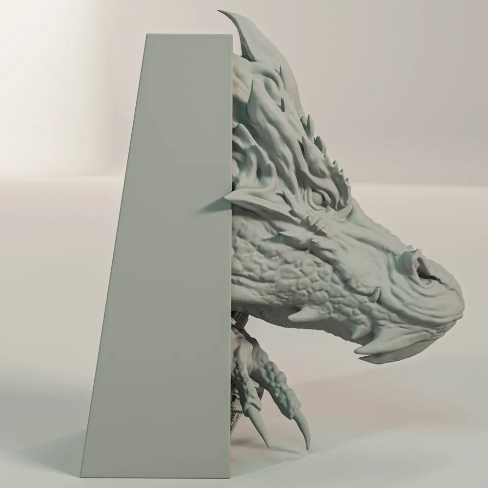 Smaug Book Nook and Wall Mount - Free 3D Print Model - MakerWorld