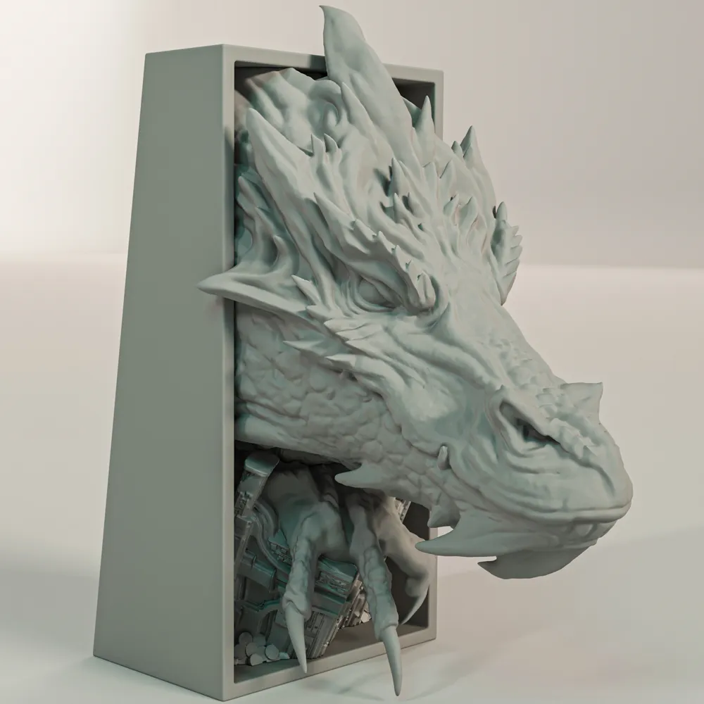 Smaug Book Nook and Wall Mount by Treddigineer MakerWorld: Download ...