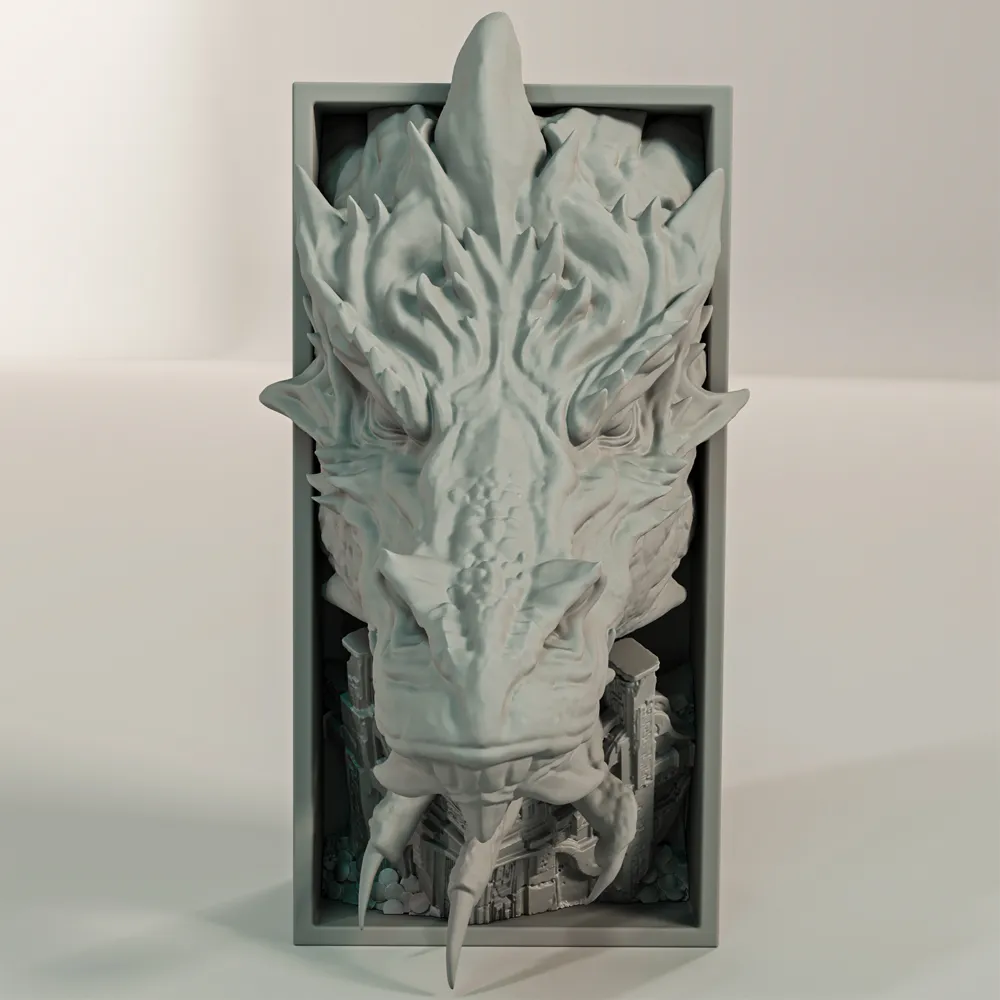 Smaug Book Nook and Wall Mount - Free 3D Print Model - MakerWorld