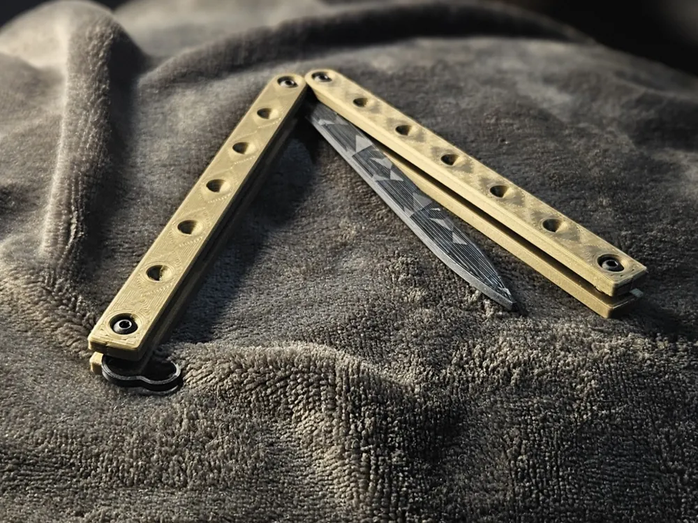 Balisong Butterfly Knife Fidget - Free 3D Print Model - MakerWorld