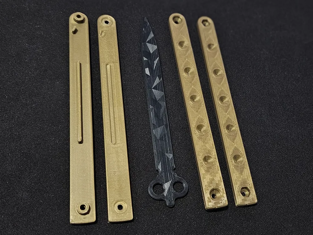 Balisong Butterfly Knife Fidget - Free 3D Print Model - MakerWorld