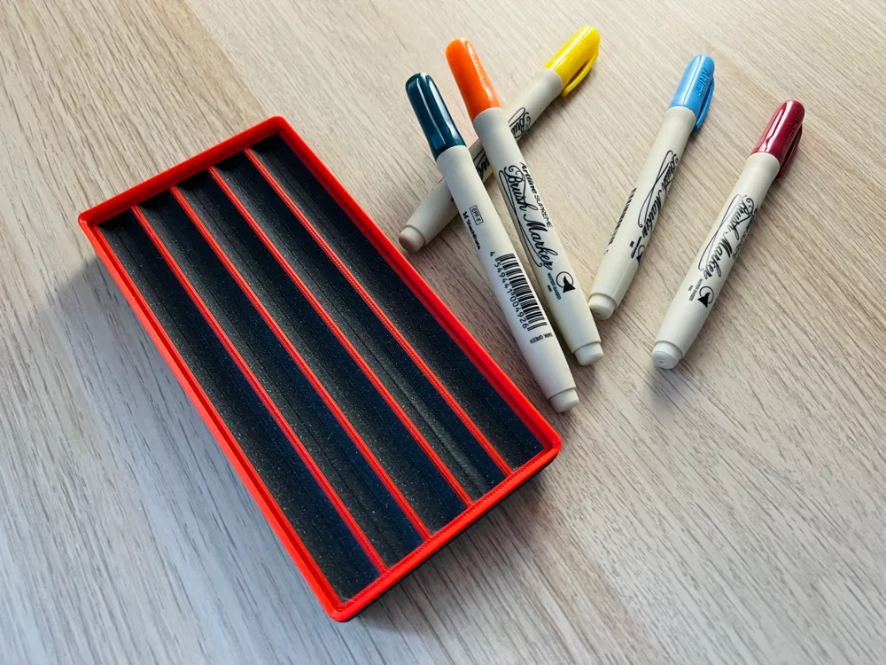 Gridfinity Pencil & Sharpie Holder by jannis.fuchs MakerWorld: Download ...
