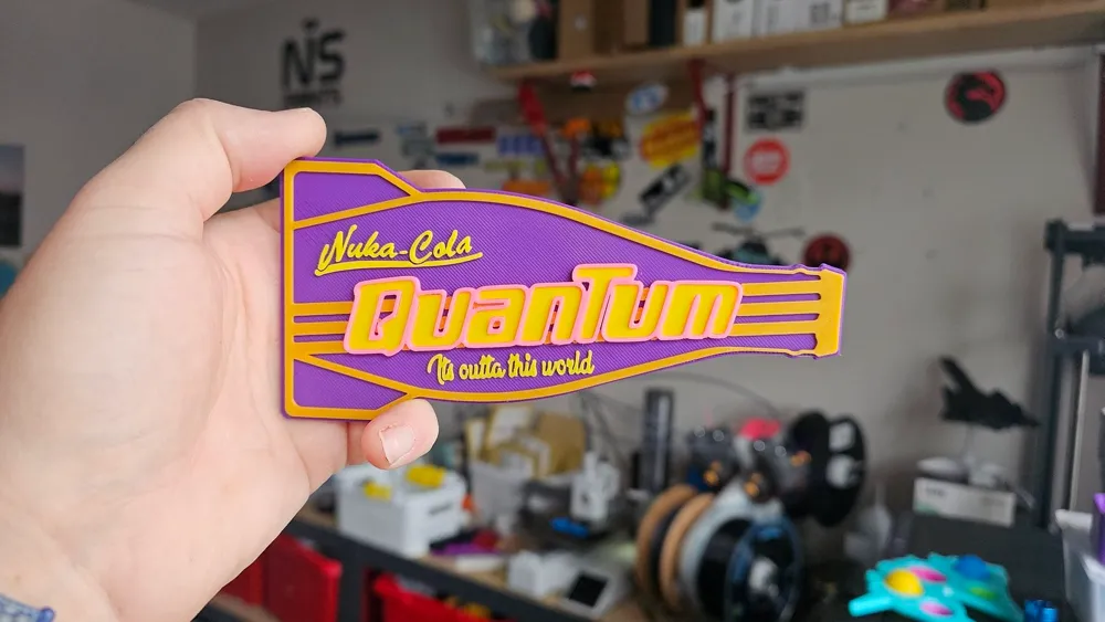 Quantum Cola bottle sign by thisnoise - MakerWorld