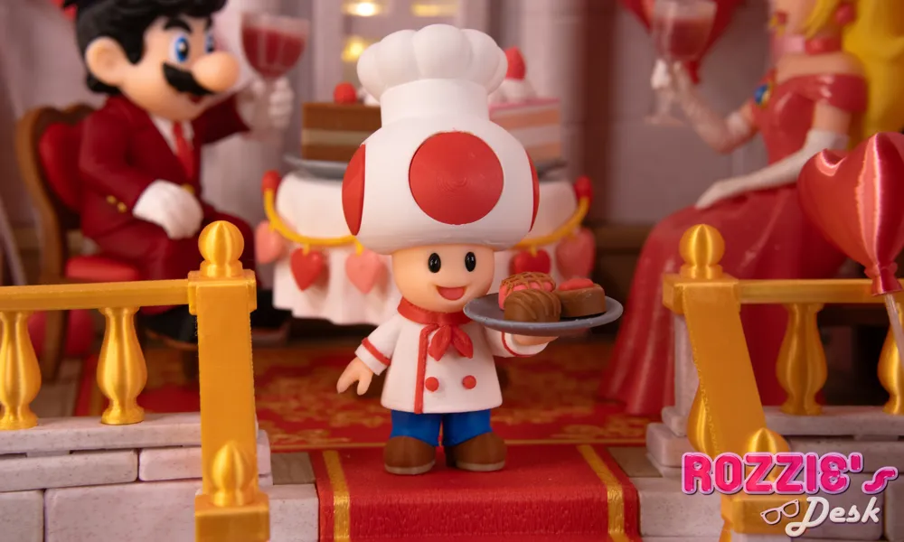 Mario & Peach Date Night (The Diorama Background) - Free 3D Print Model ...
