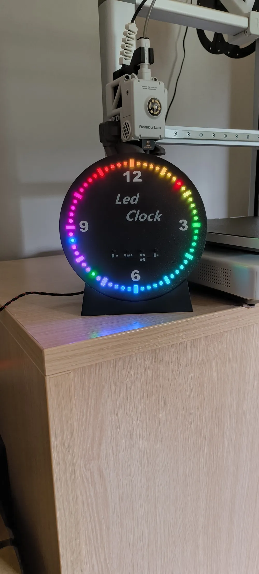 Led Clock by Mori MakerWorld: Download Free 3D Models