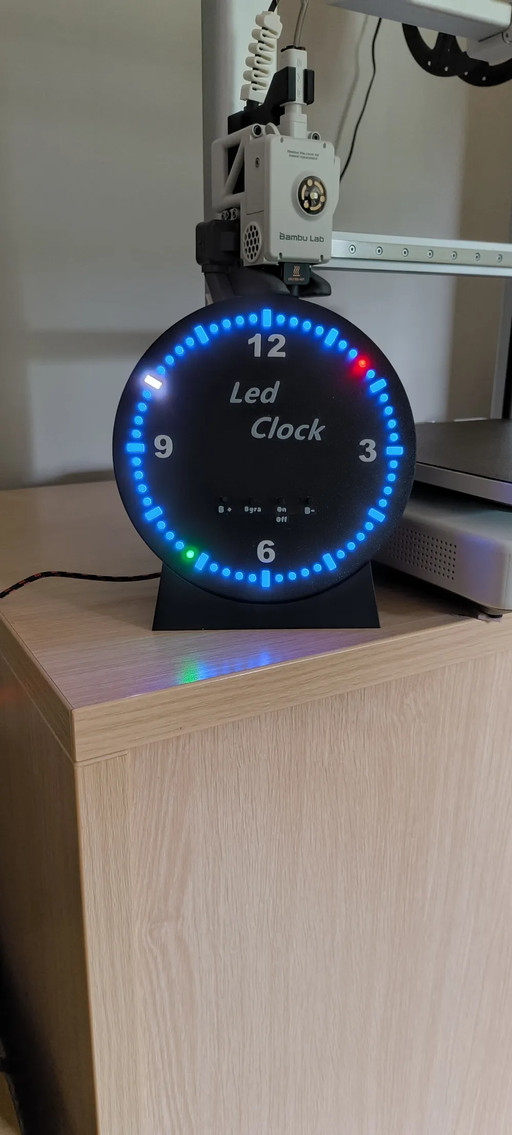 Led Clock by Mori MakerWorld: Download Free 3D Models